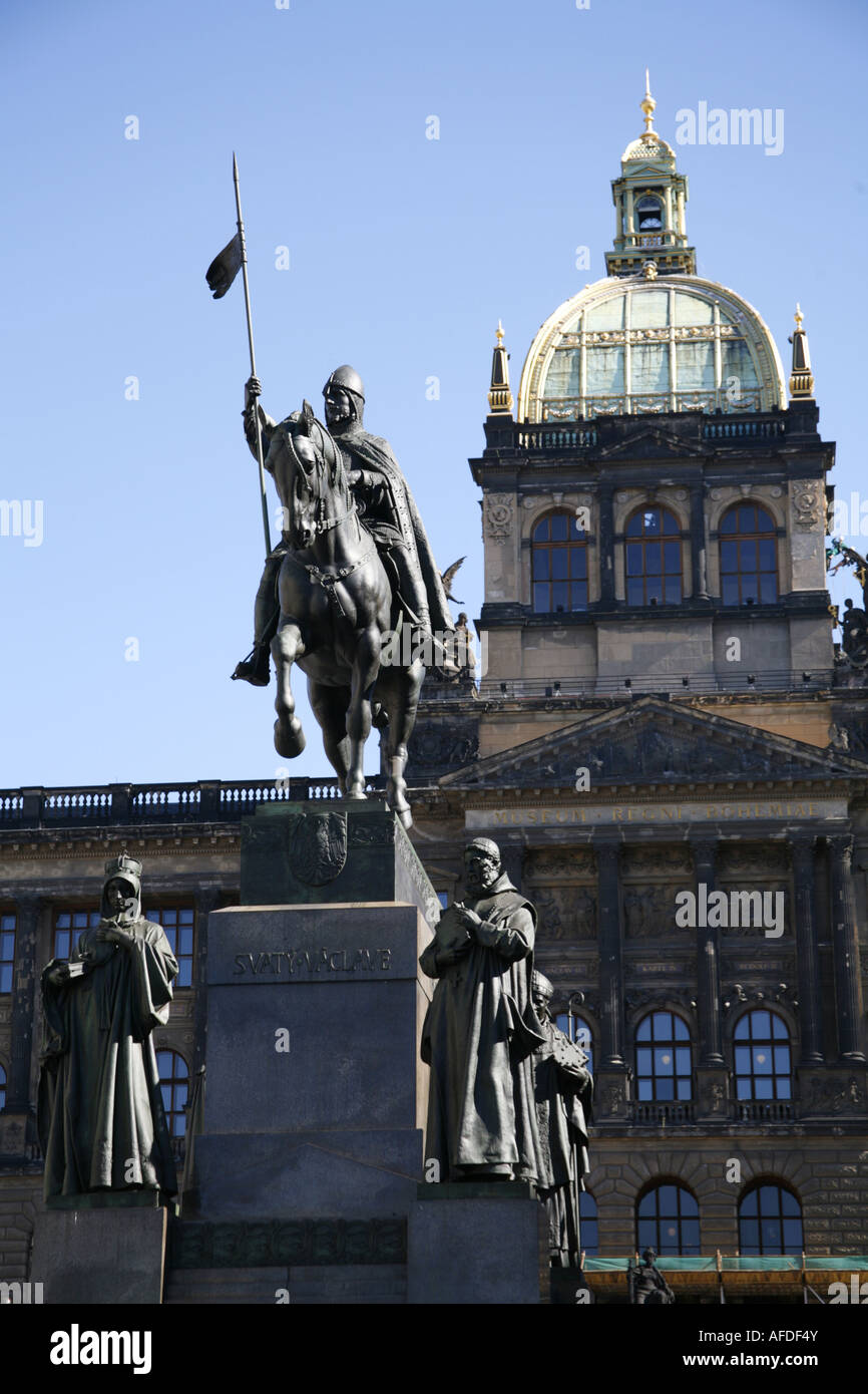 Prague Historical center Czech Republic Saint Vaclav statue St Vaclav ...