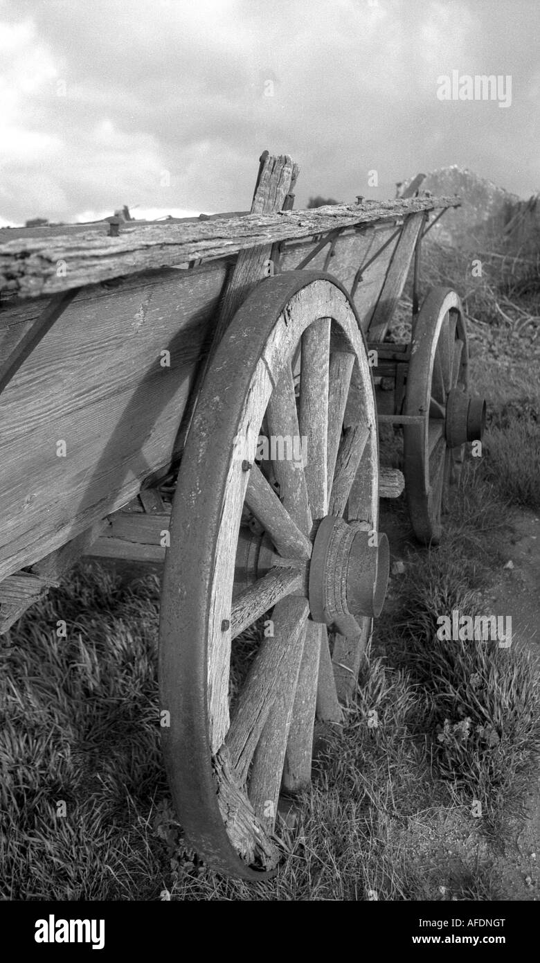 Old German Wagon Stock Photo - Alamy