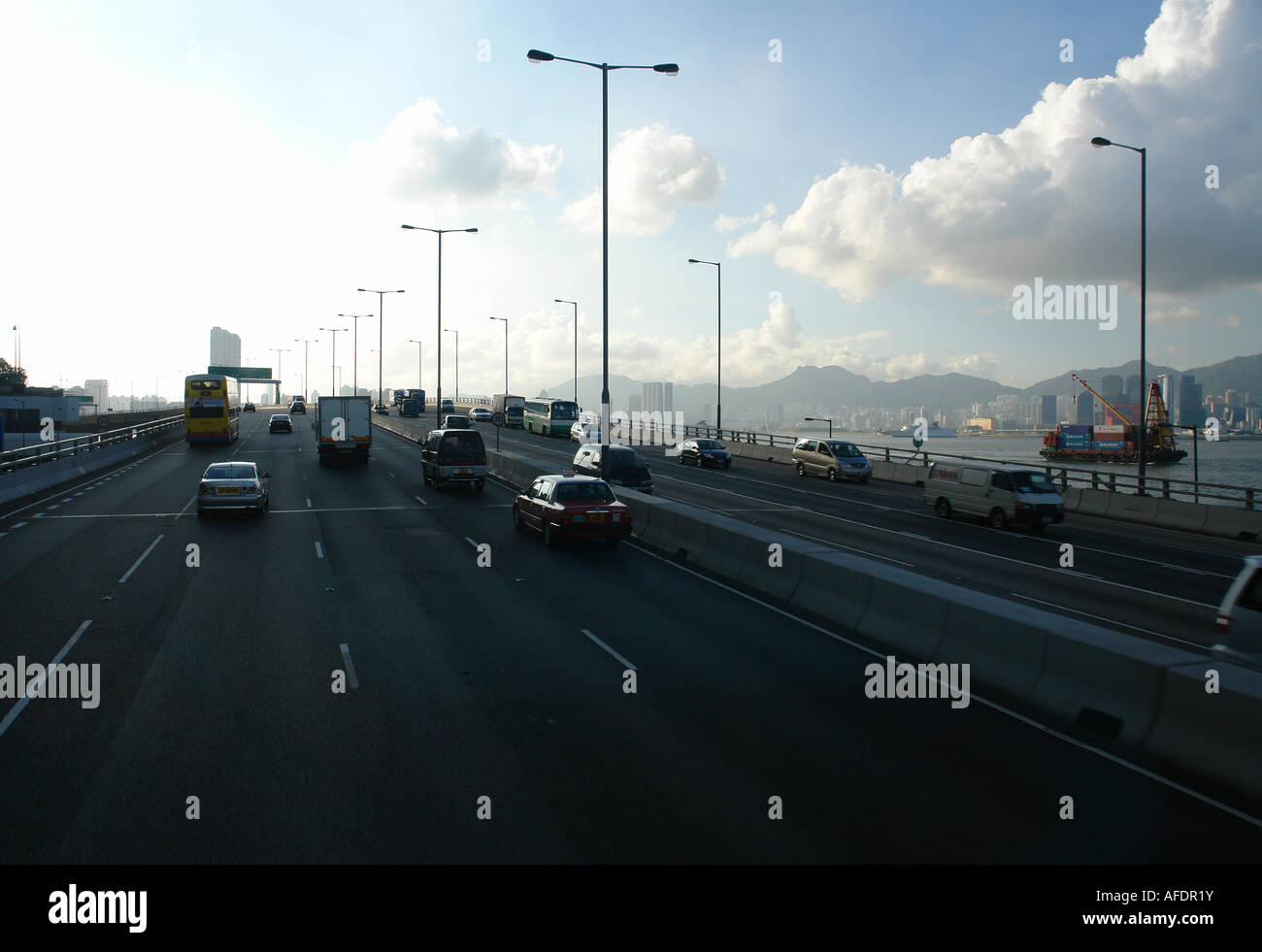 The island Eastern corridor Hong Kong China Stock Photo - Alamy