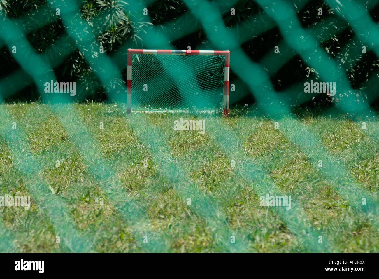 Football goal net Stock Photo - Alamy