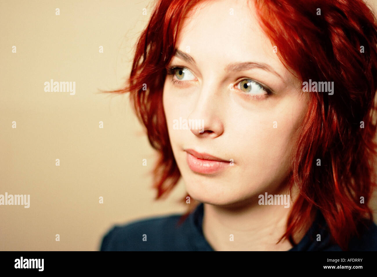 Woman Looking Serious, portrait Stock Photo - Alamy
