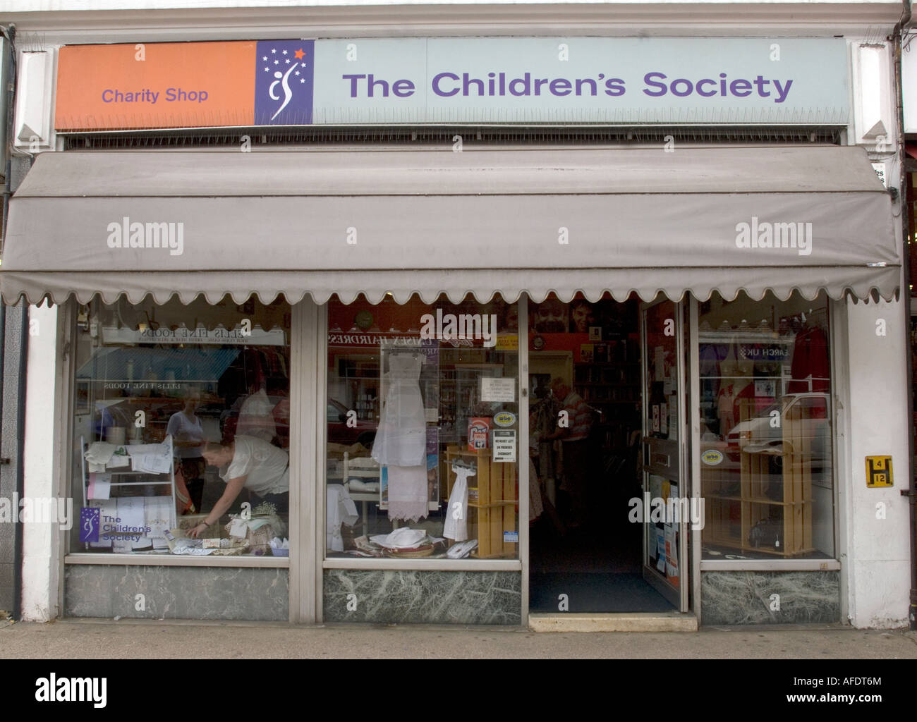 Facade ofThe Children s Society charity shop High Street Whitton ...