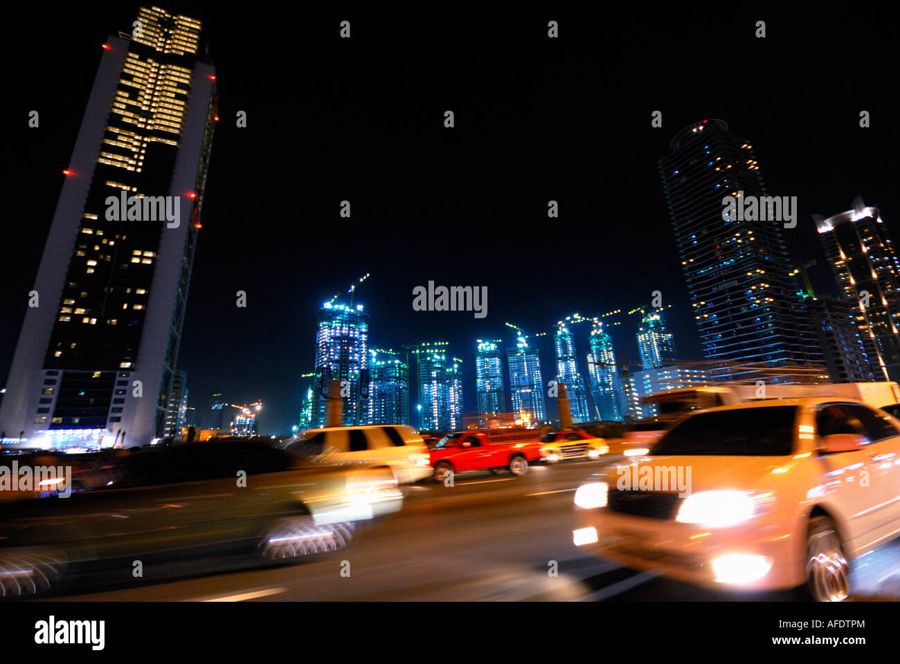 new construction of skyscrapers in the Dubai business bay, Dubai ...