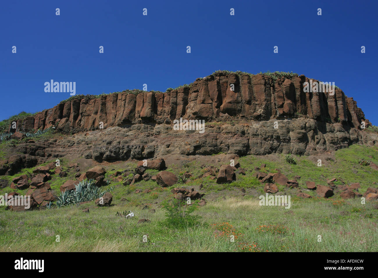 The mountain of basalt Stock Photo - Alamy