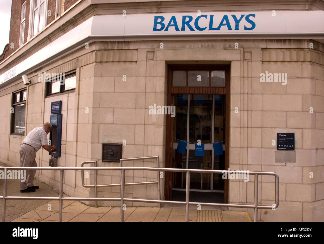 Barclays cheque deposit hi-res stock photography and images - Alamy