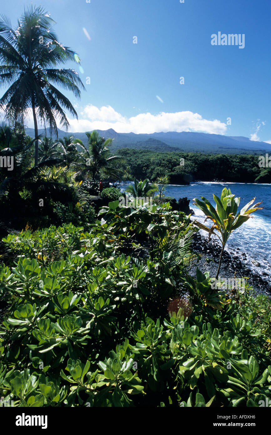 Kalahu Point Coastline, Hana, Maui, Hawaii, USA Stock Photo - Alamy