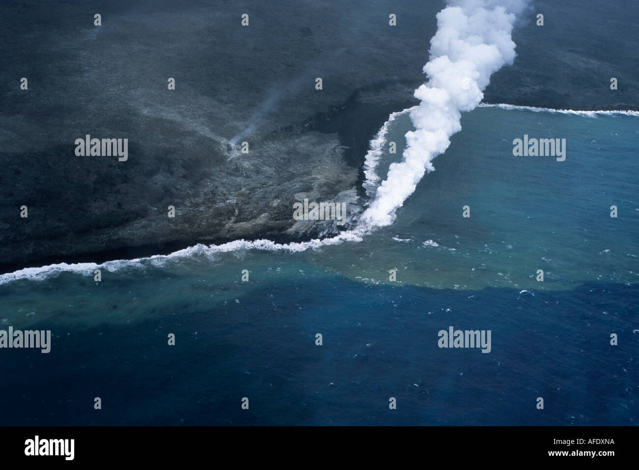 Aerial Photo of Lava Flow, Kilauea Lava Flow, Volcanoes National Park ...