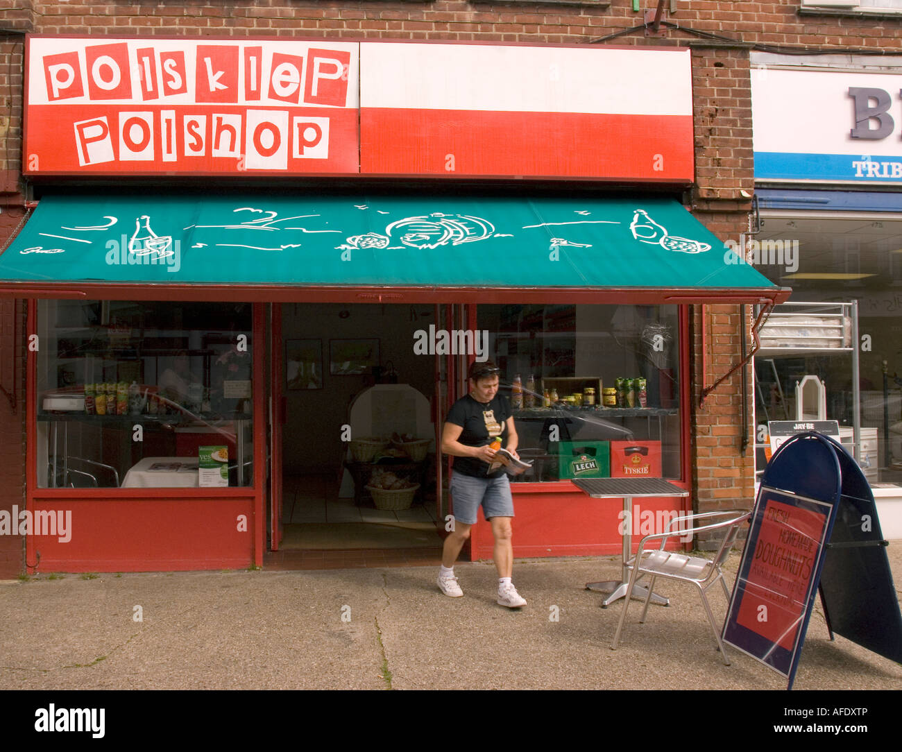 Polish supermarket High Street Whitton Middlesex UK Stock Photo - Alamy