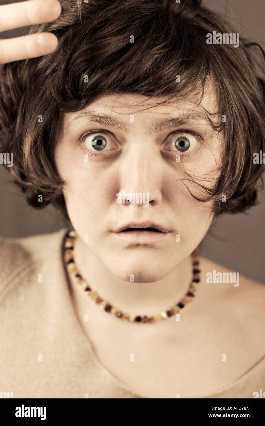 Young woman, mouth open, close-up Stock Photo - Alamy