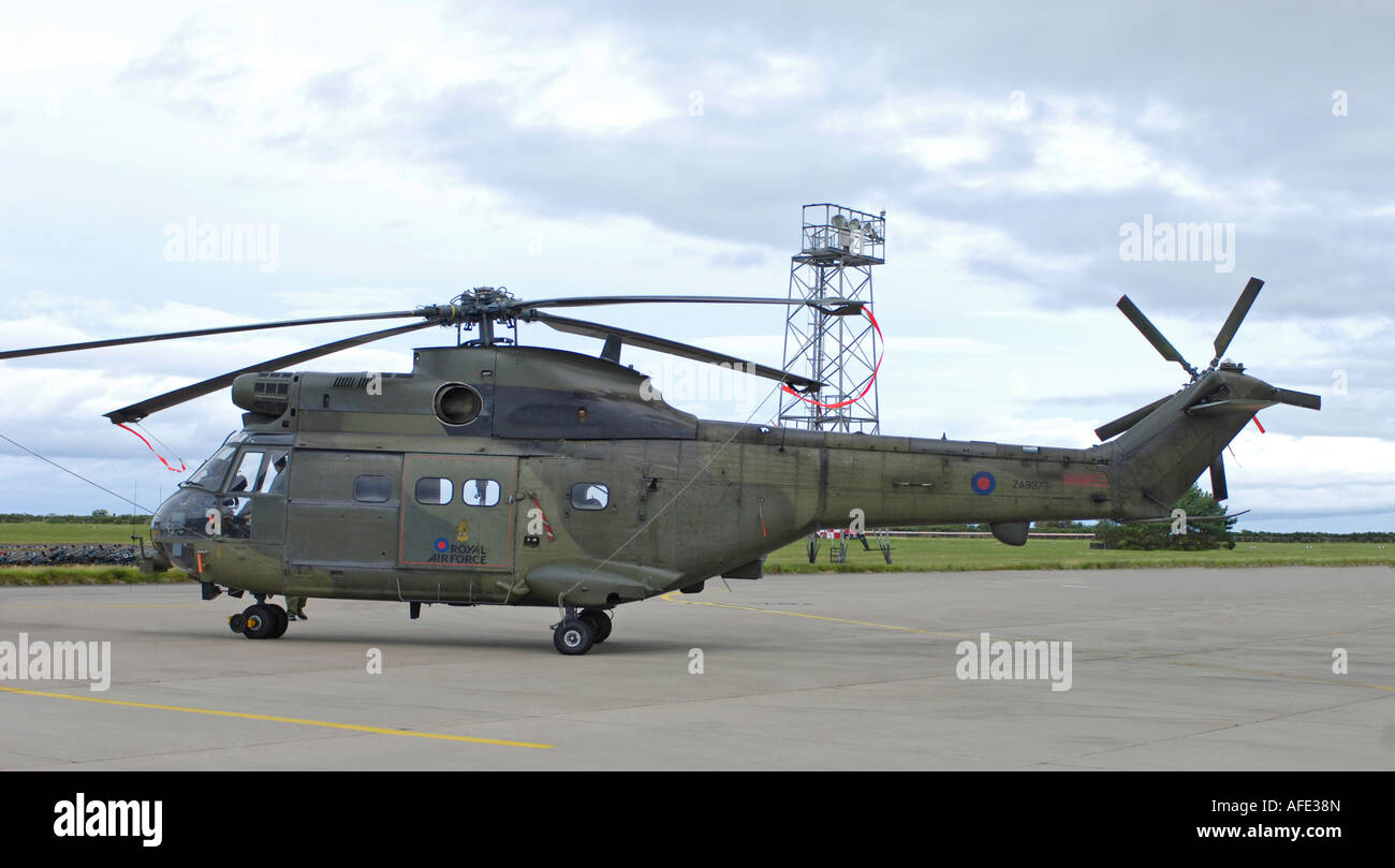 WS Super Puma HC1 RAF No 230 Sqn Aldergrove Stock Photo - Alamy