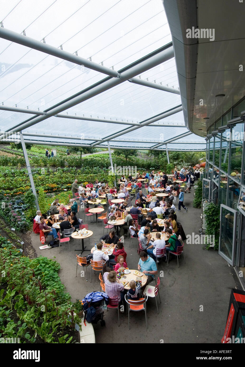 Eden Project Cafe Stock Photo - Alamy