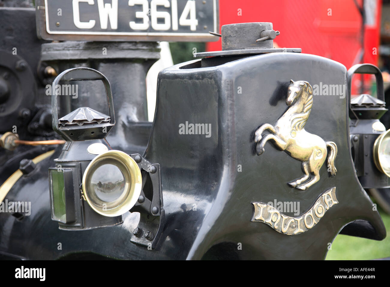 old steam engine with kent badge Stock Photo - Alamy
