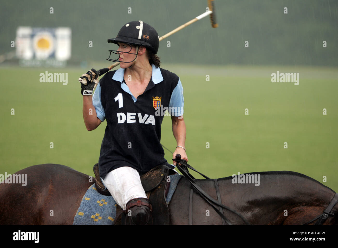 Female polo player in action hi-res stock photography and images - Alamy