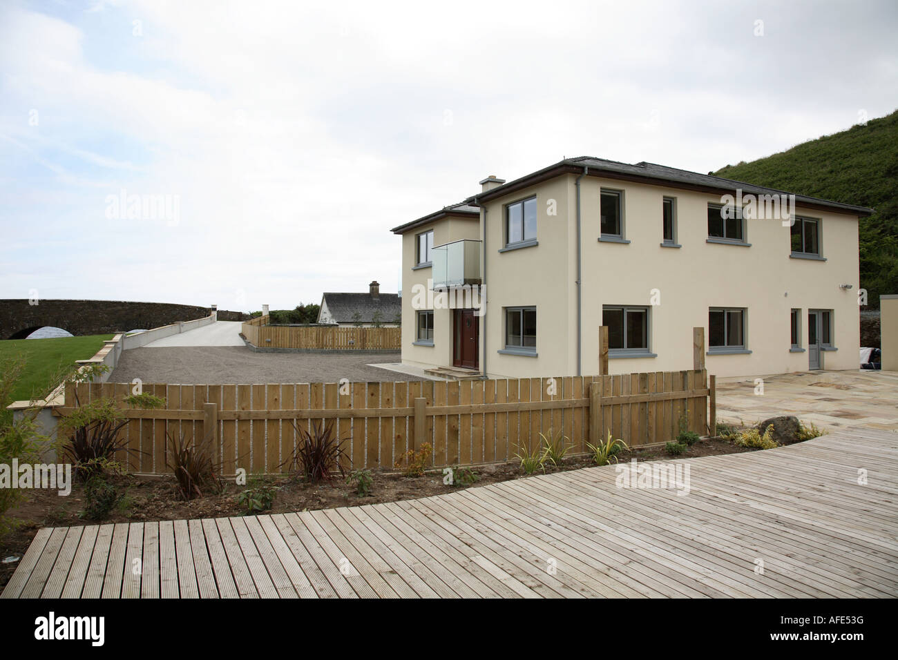 Irish self build house nr waterford Stock Photo - Alamy