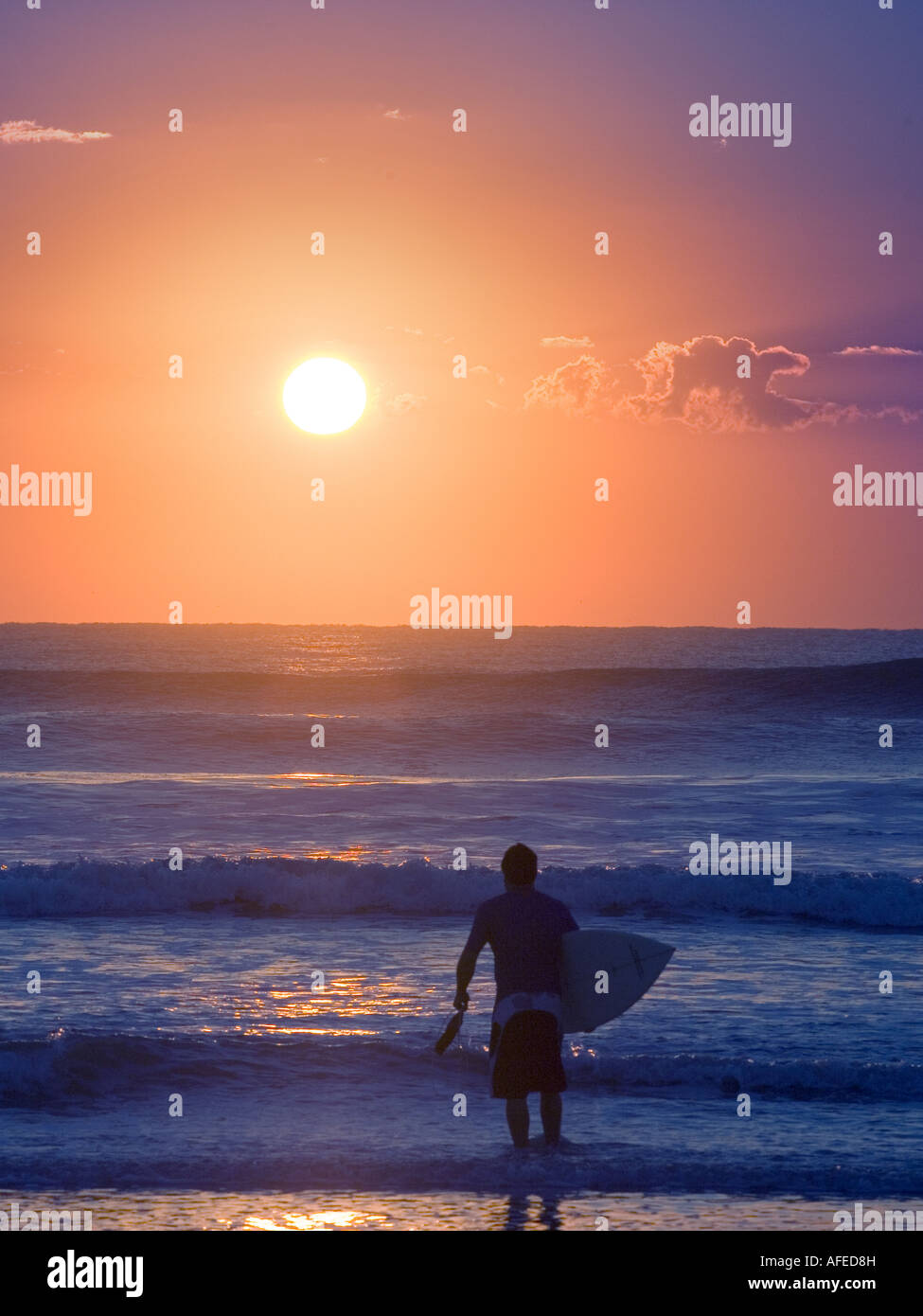 Florida beach surfer sunrise hi-res stock photography and images - Alamy