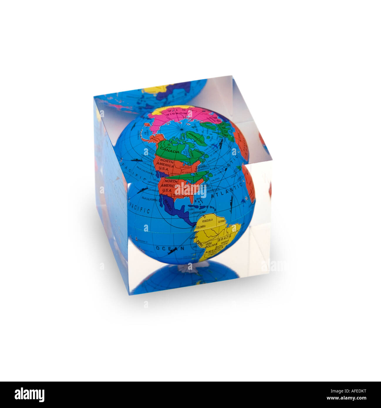 Map cube Cut Out Stock Images & Pictures - Alamy