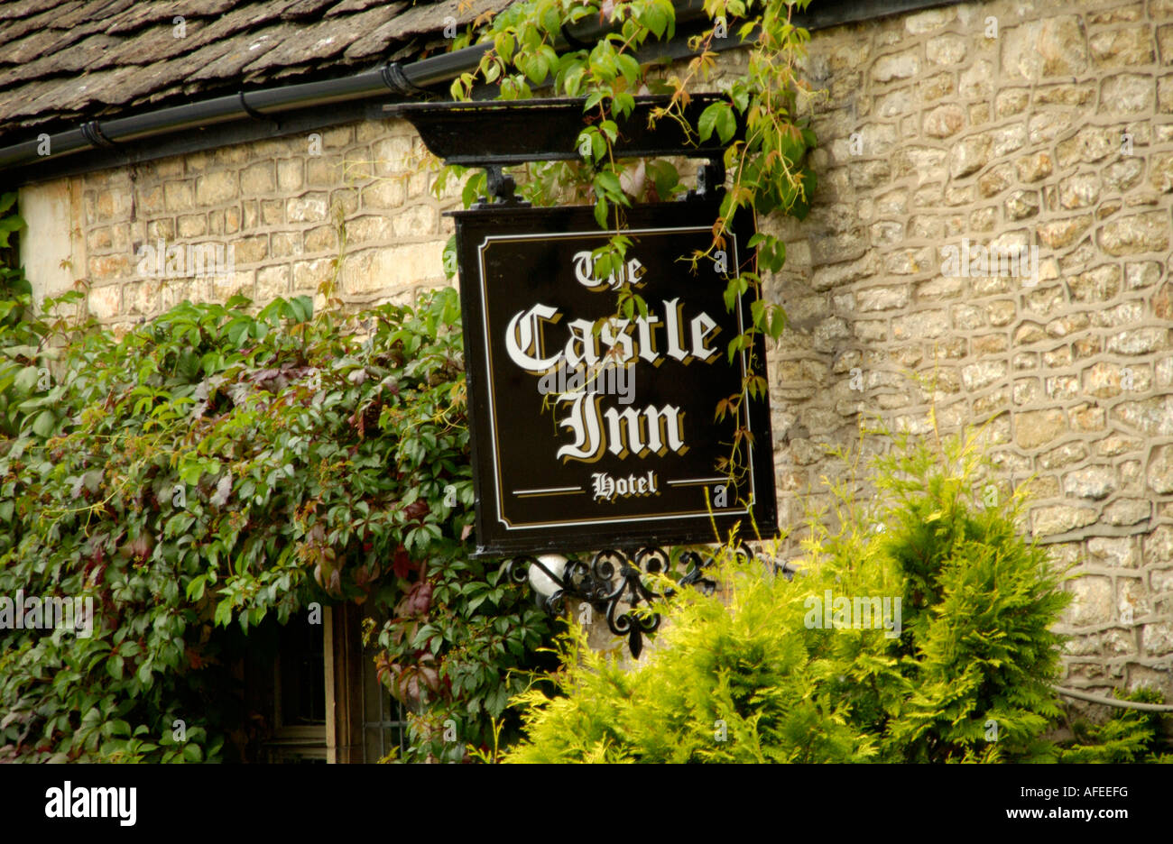 Castle Inn in Castle Combe Cotswold Wiltshire England UK and Market ...