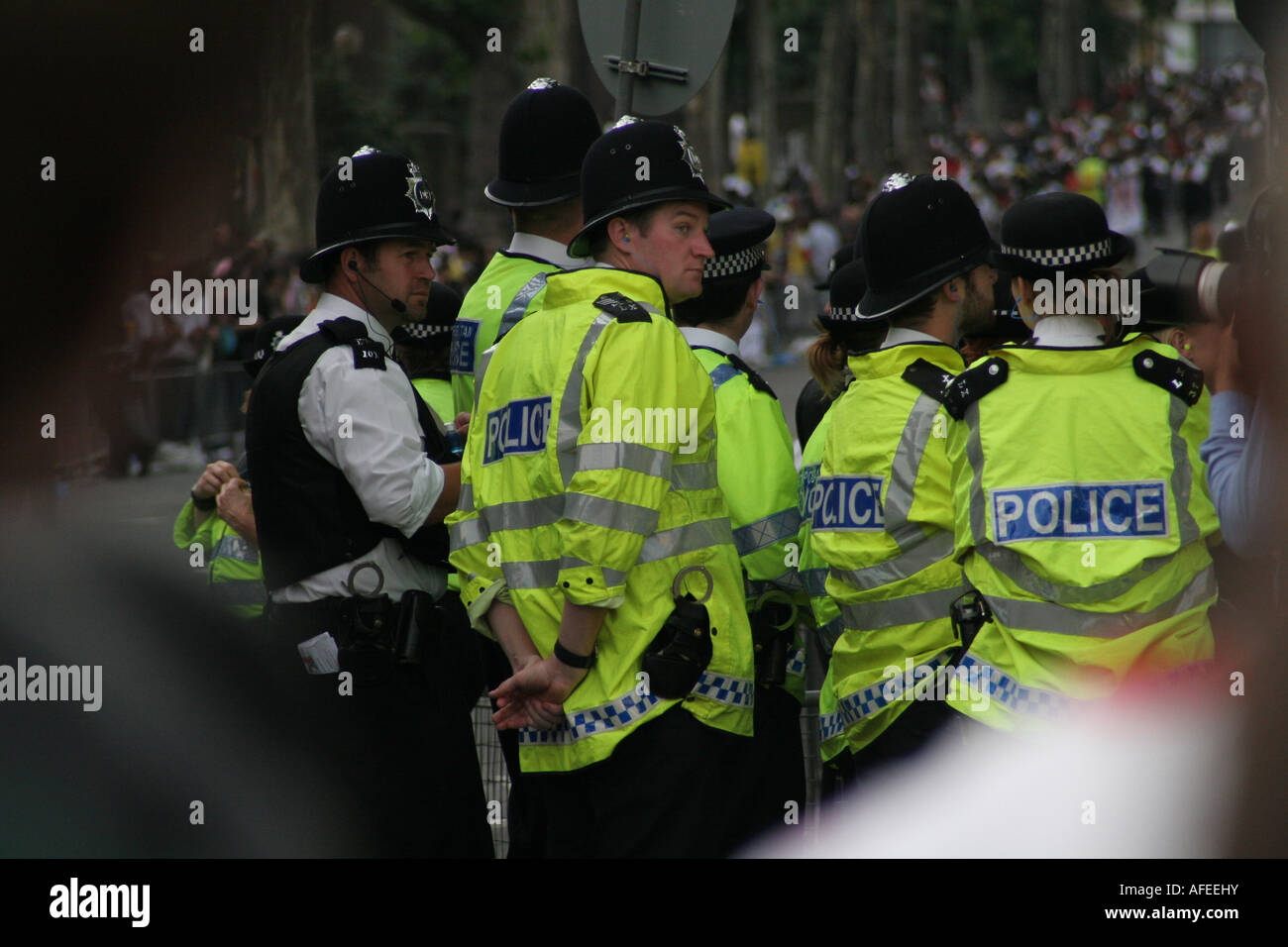 Met police observing at G20 Stock Photo - Alamy