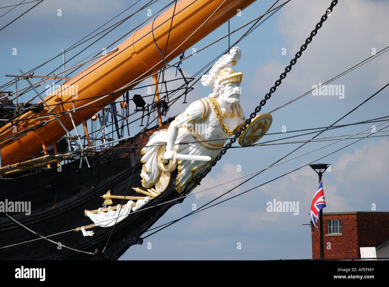 Hms warrior figurehead hi-res stock photography and images - Alamy