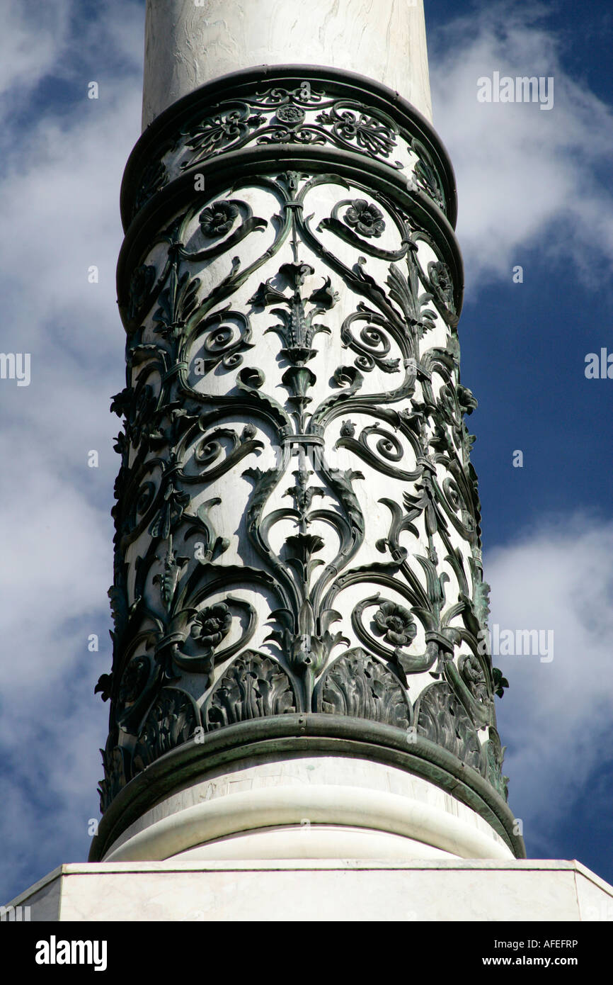 Bronze Sculpted Detail Around Roman Column, Rome, Italy Stock Photo - Alamy