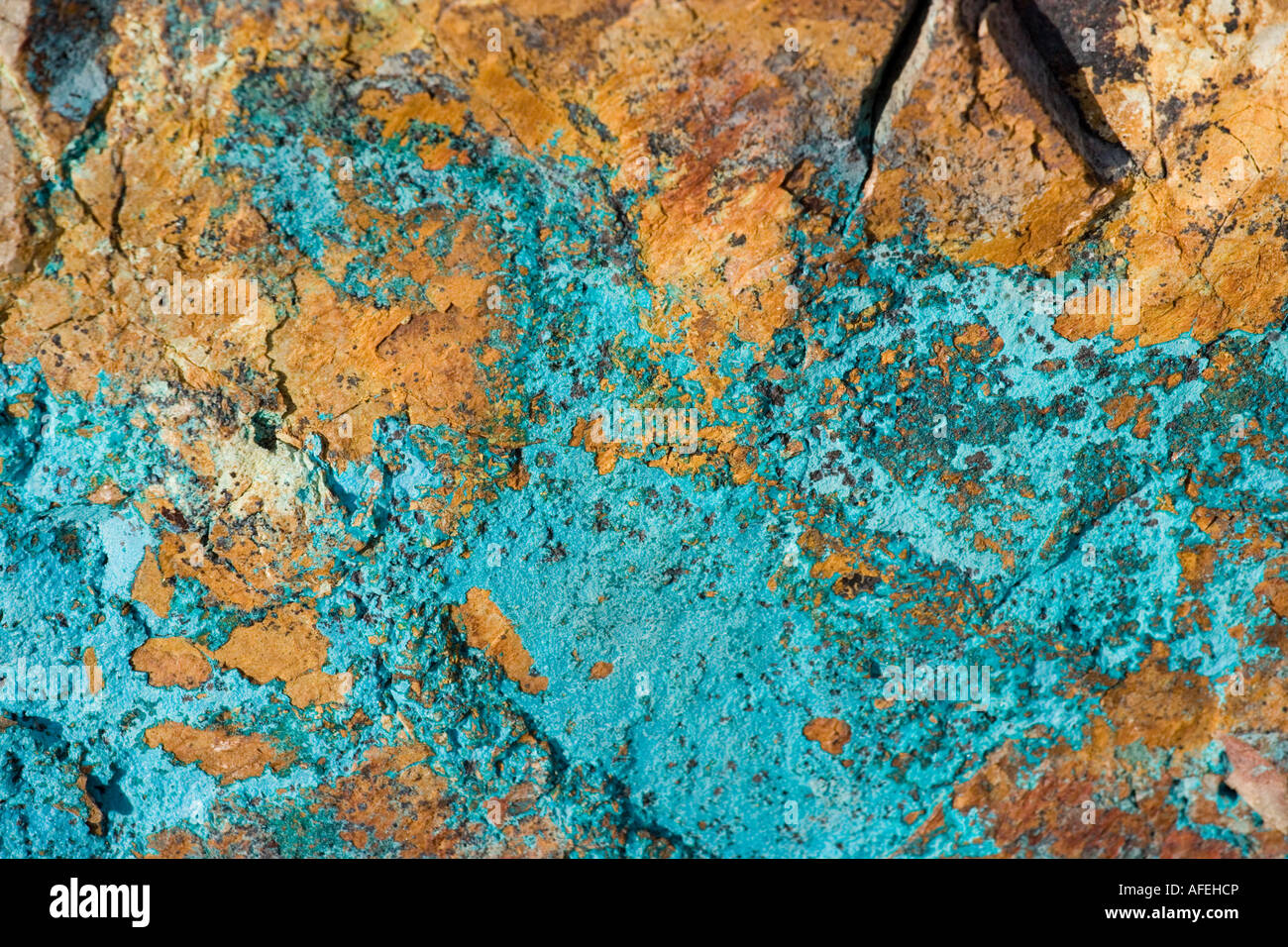 Closeup Photograph of Copper Ore Stock Photo - Alamy