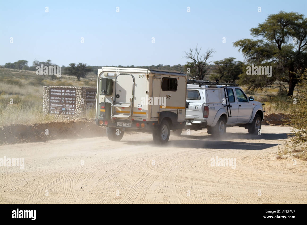 Kalahari Transfrontier national Park South Africa RSA. Safari 4X4 and ...
