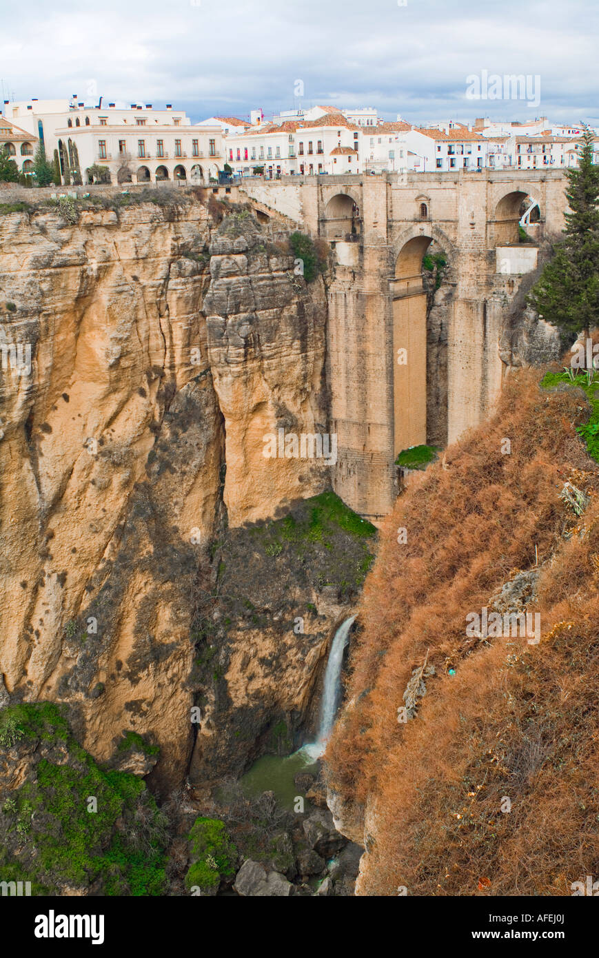 PUENTE NUEVO THE 1793 ARCHED BRIDGE BUILT IN THE CITY OF RONDA ...