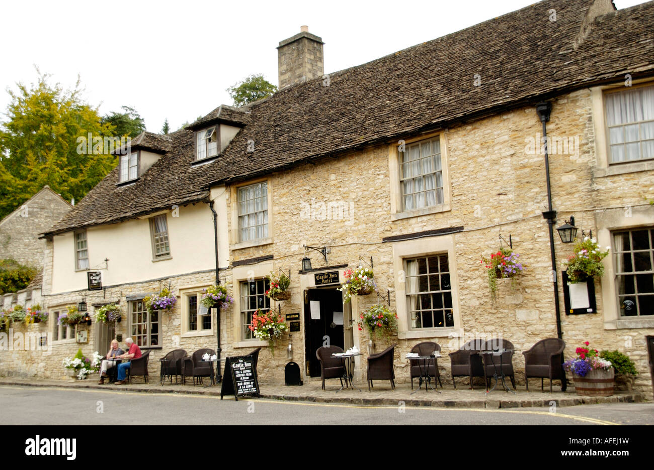 Castle Inn in Castle Combe Cotswold Wiltshire England UK and Market ...