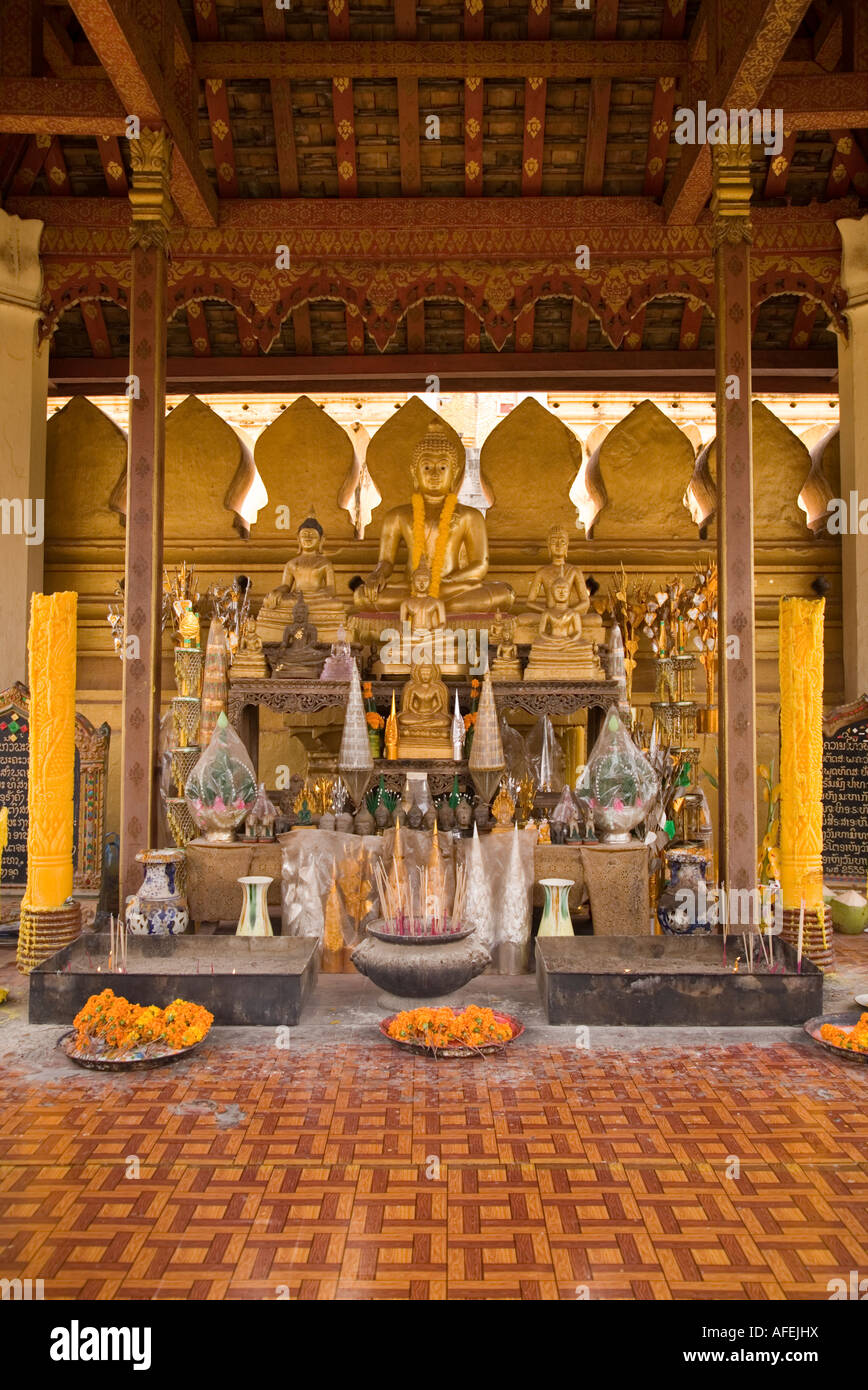 Shrine at Pha That Luang stupa, Vientiane, Laos Stock Photo - Alamy