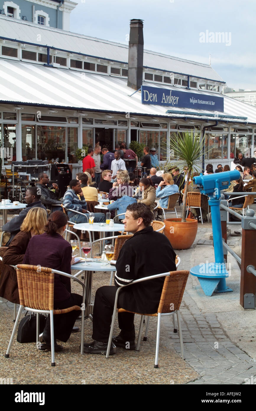 Cape Town South Africa RSA. Dining on the quay Victoria and Alfred ...