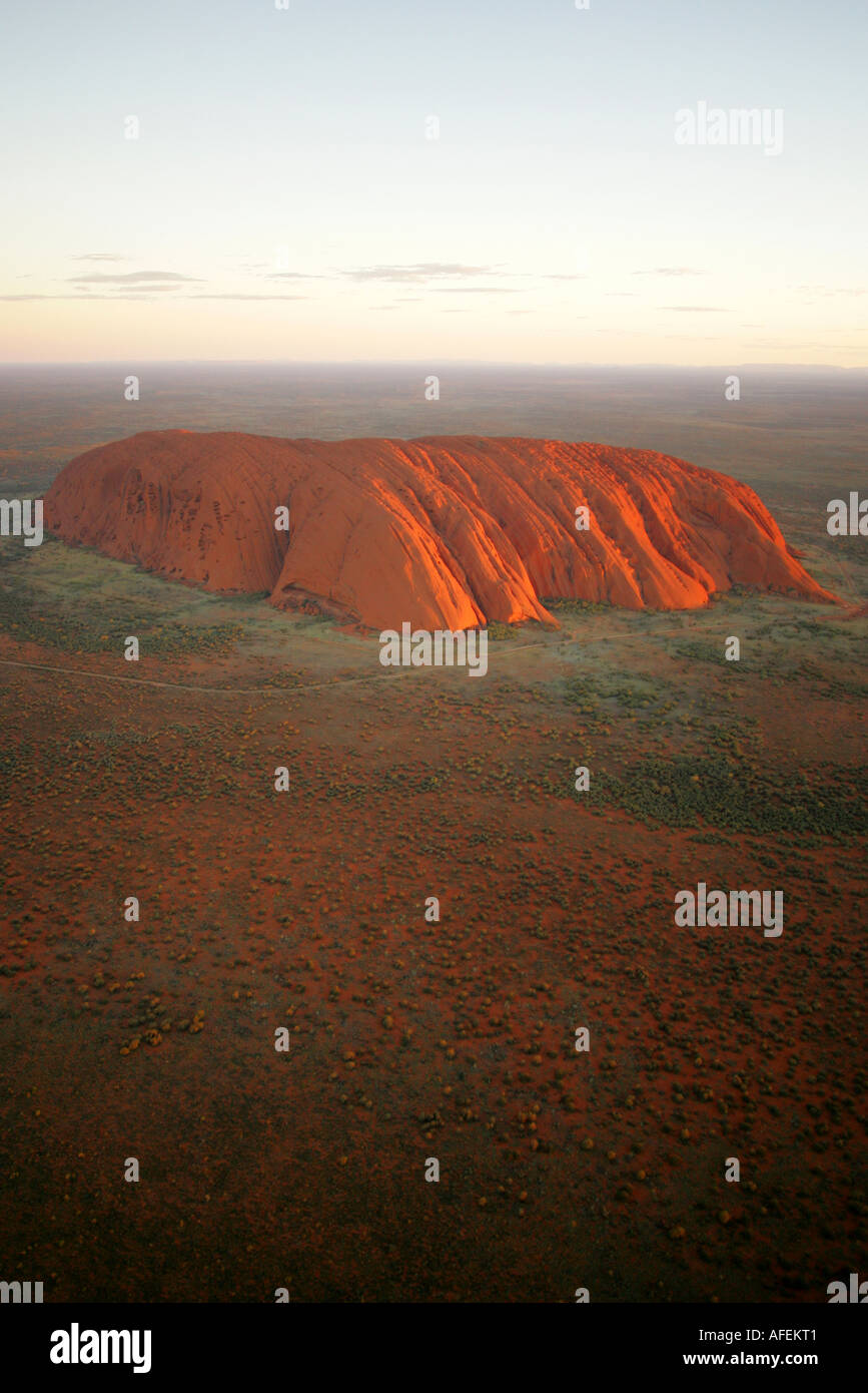Uluru from the air Stock Photo - Alamy