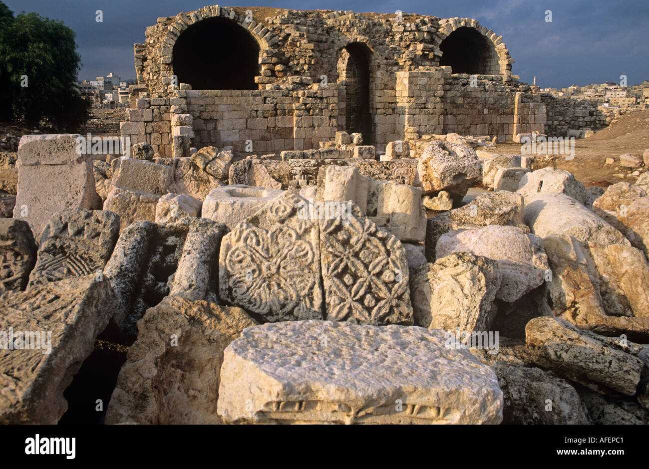 Qasr Palace Citadel Amman Jordan Stock Photo - Alamy