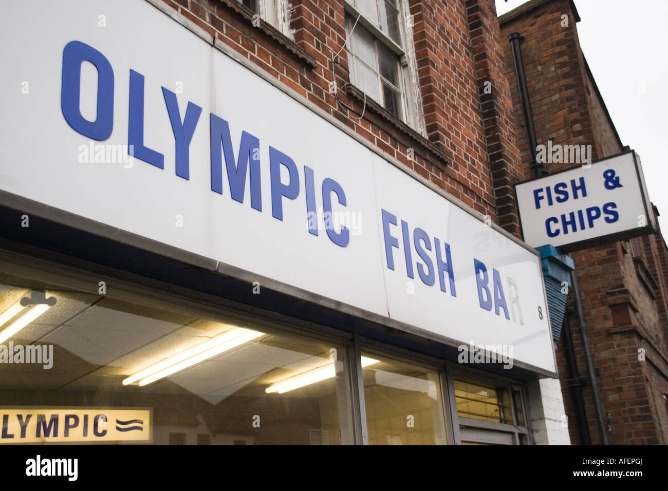 Olympic Fish Bar Byron Road Harrow Stock Photo - Alamy