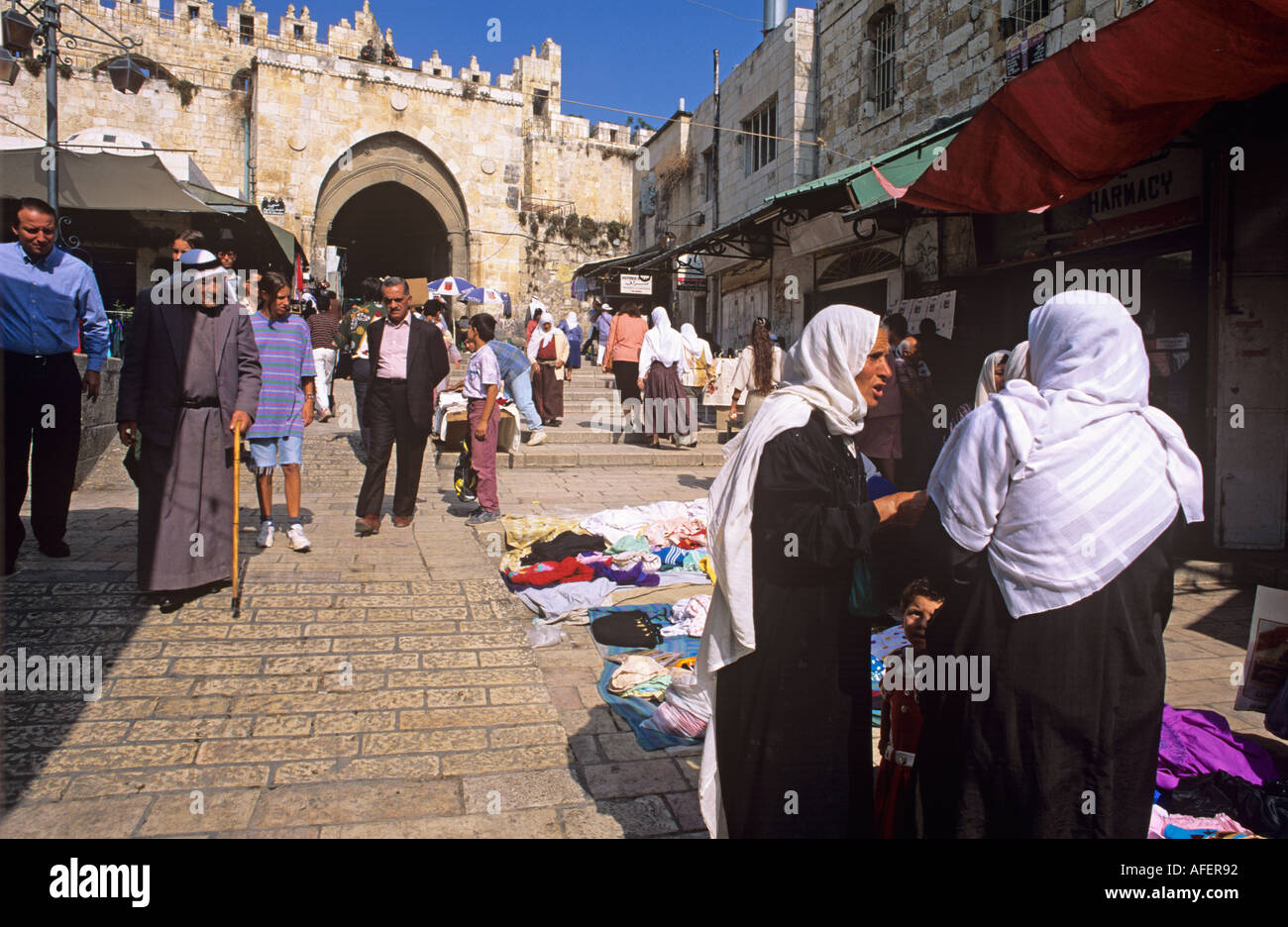 The Damascus Gate Jerusalem Stock Photo - Alamy
