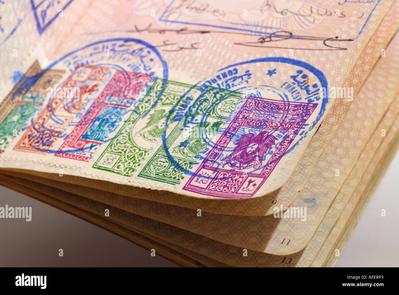 Passport page hi-res stock photography and images - Alamy