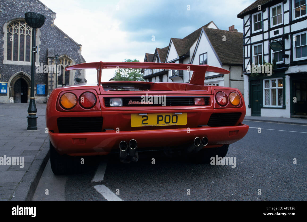 Lamborghini rear view hi-res stock photography and images - Alamy