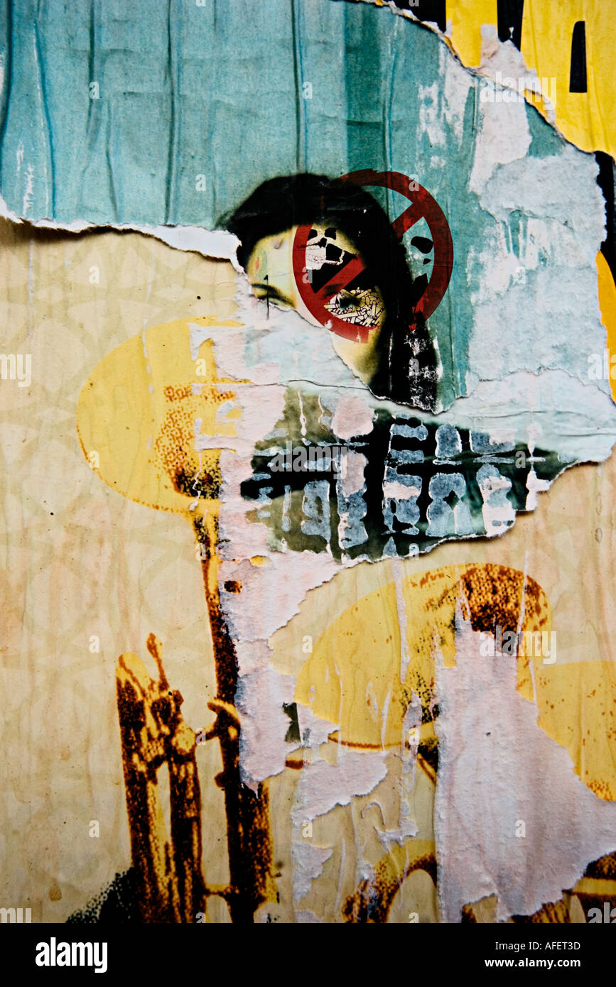 Torn posters hi-res stock photography and images - Alamy