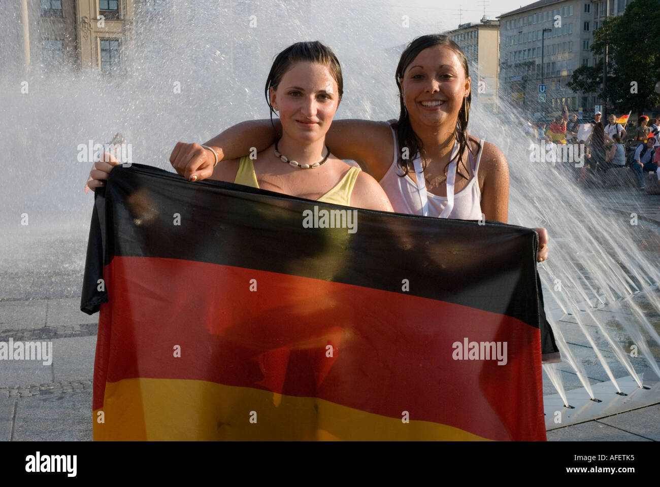 German football fans pride flag hi-res stock photography and images - Alamy