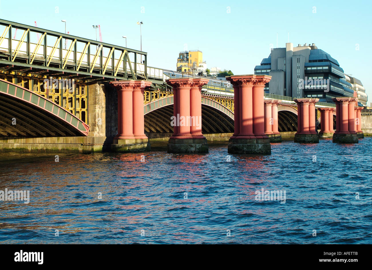Columns at Blackfriar s Bridge London Stock Photo - Alamy