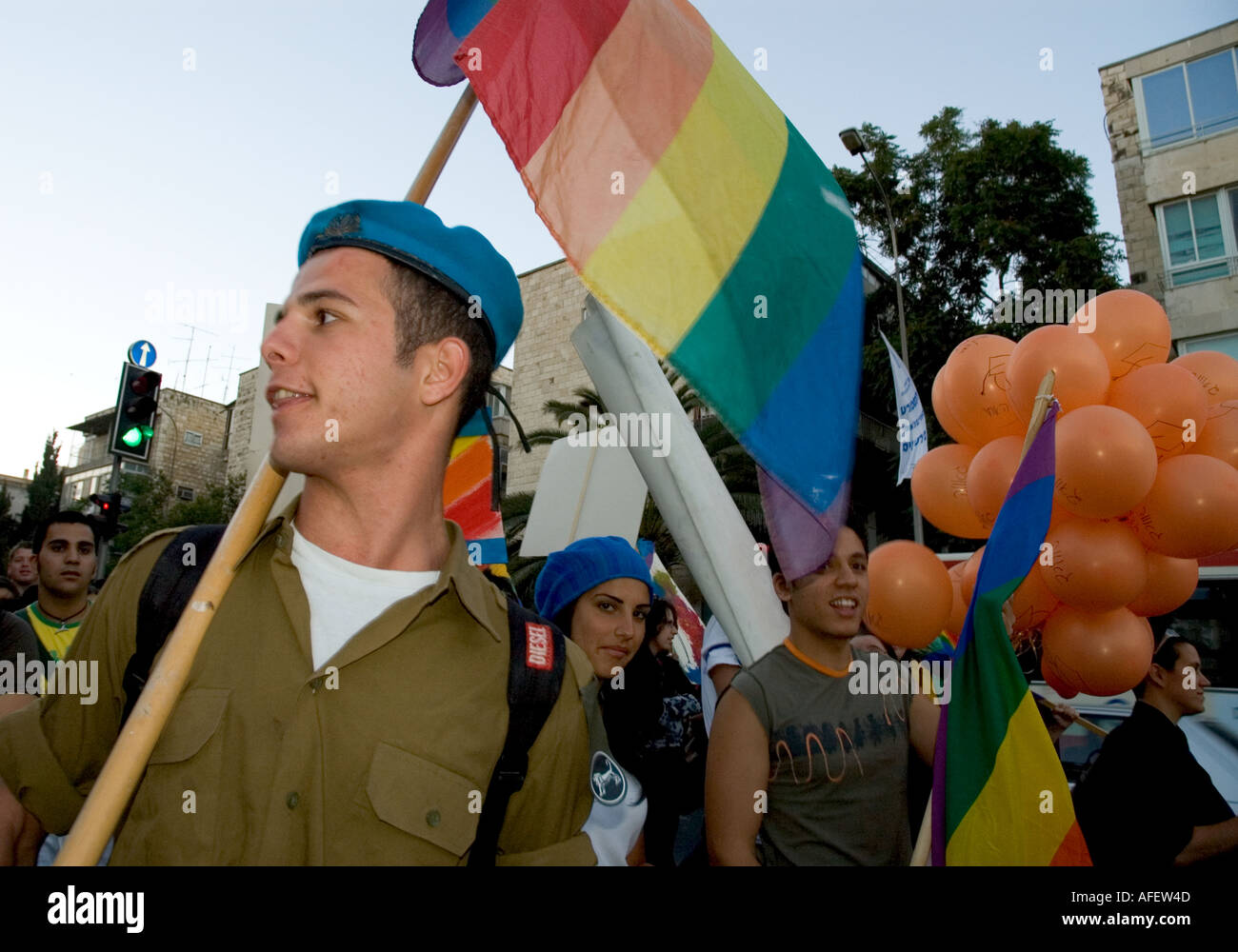 Gay pride flag military hi-res stock photography and images - Alamy