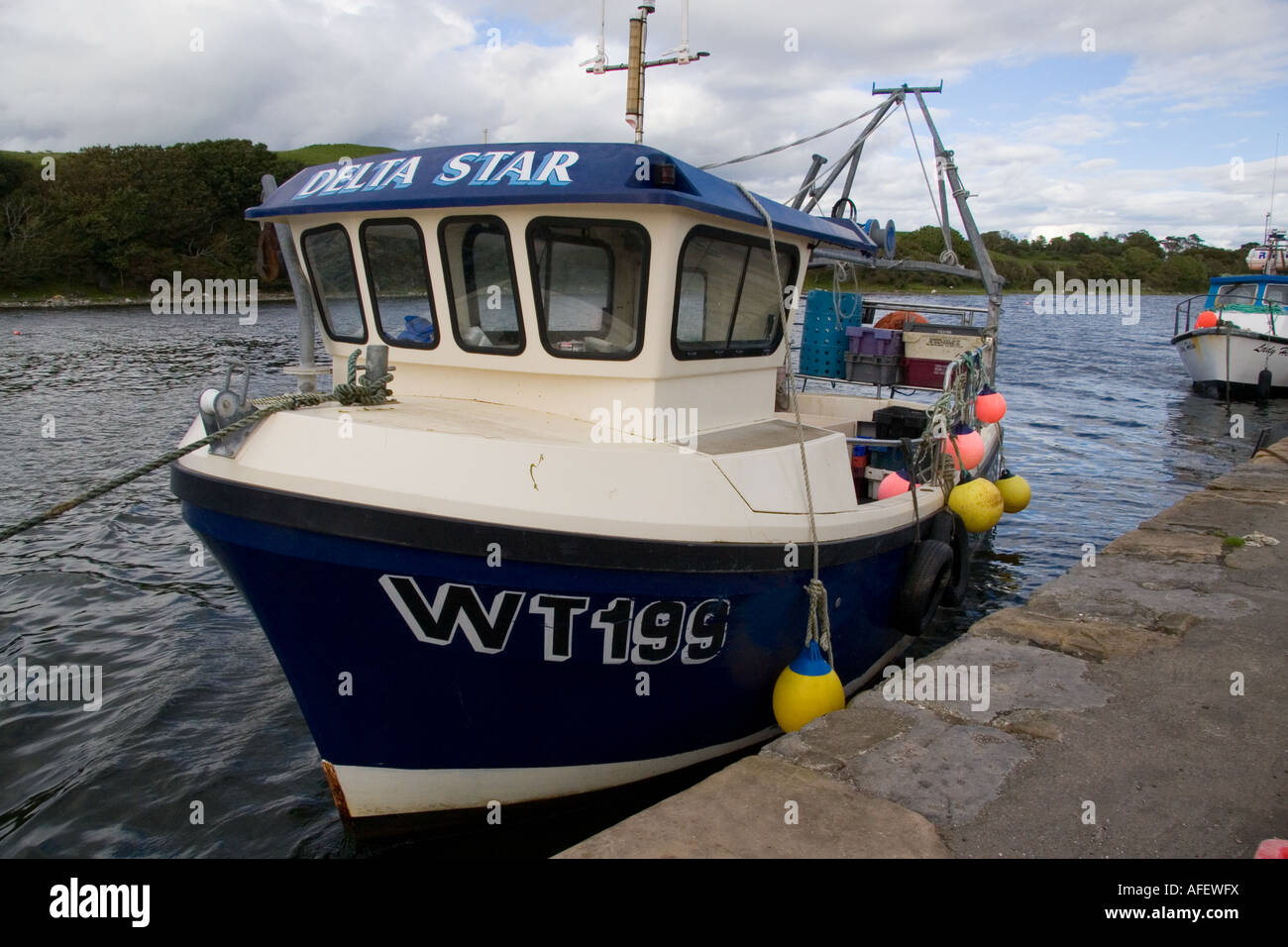 Fishing trawler at Westport Quay County Mayo Ireland Stock Photo - Alamy