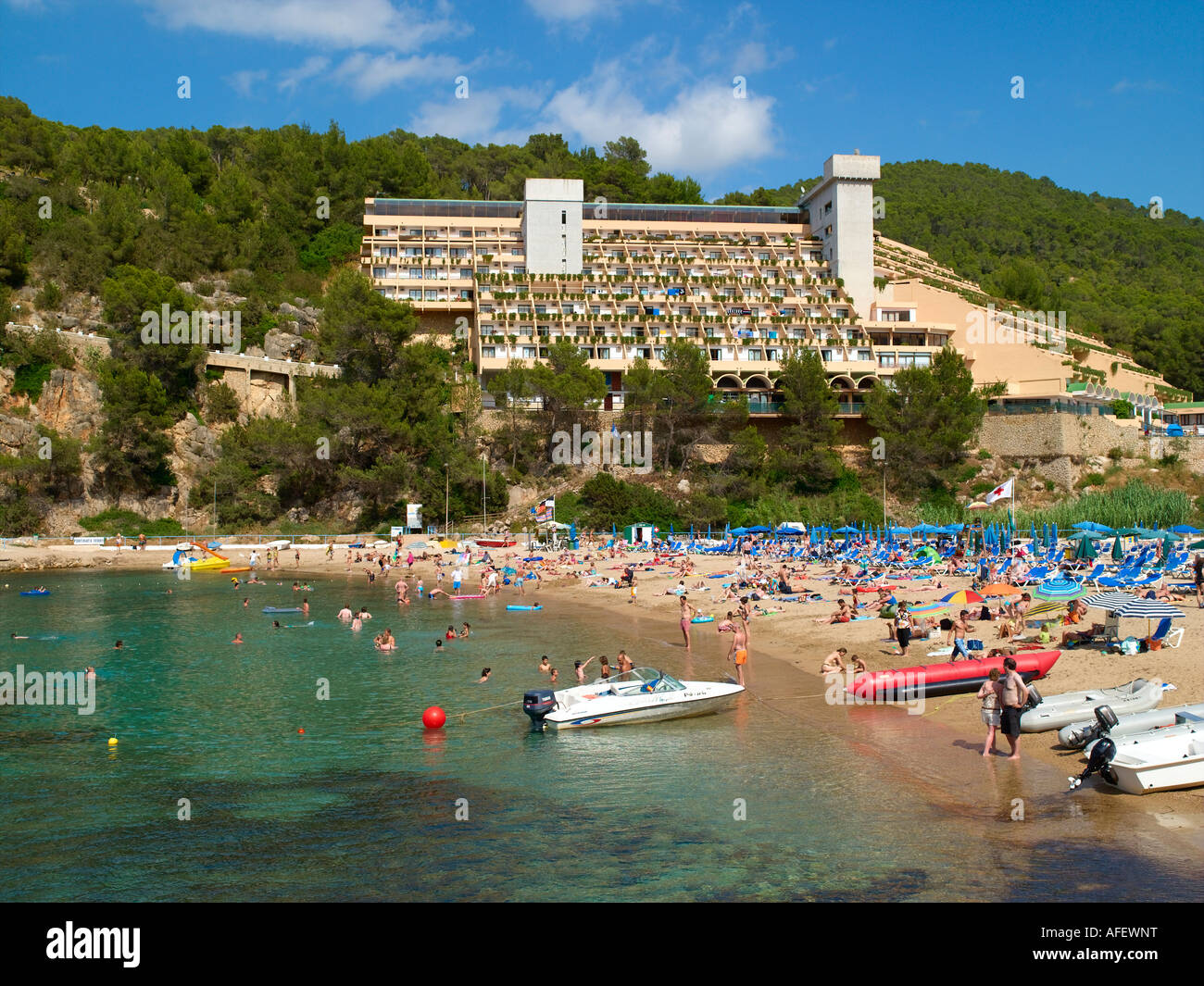 Galeon Playa Hotel Port Sant Miguel, Ibiza Stock Photo - Alamy