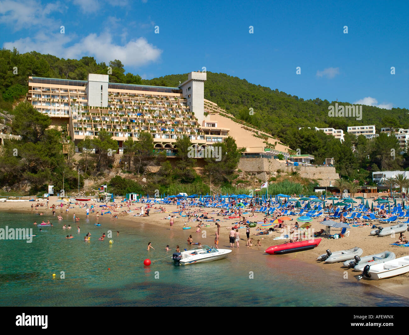 Galeon Playa Hotel Port Sant Miguel, Ibiza Stock Photo - Alamy