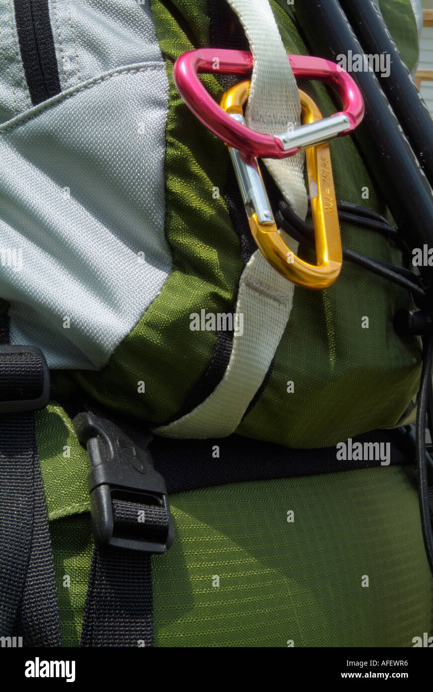 Attached to rucksack hi-res stock photography and images - Alamy