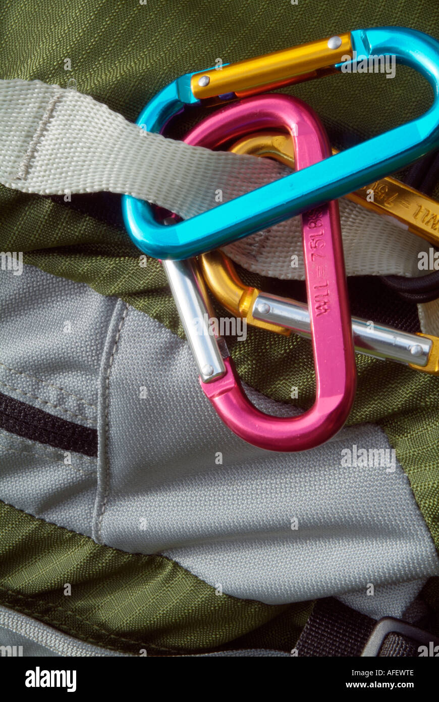 Attached to rucksack hi-res stock photography and images - Alamy