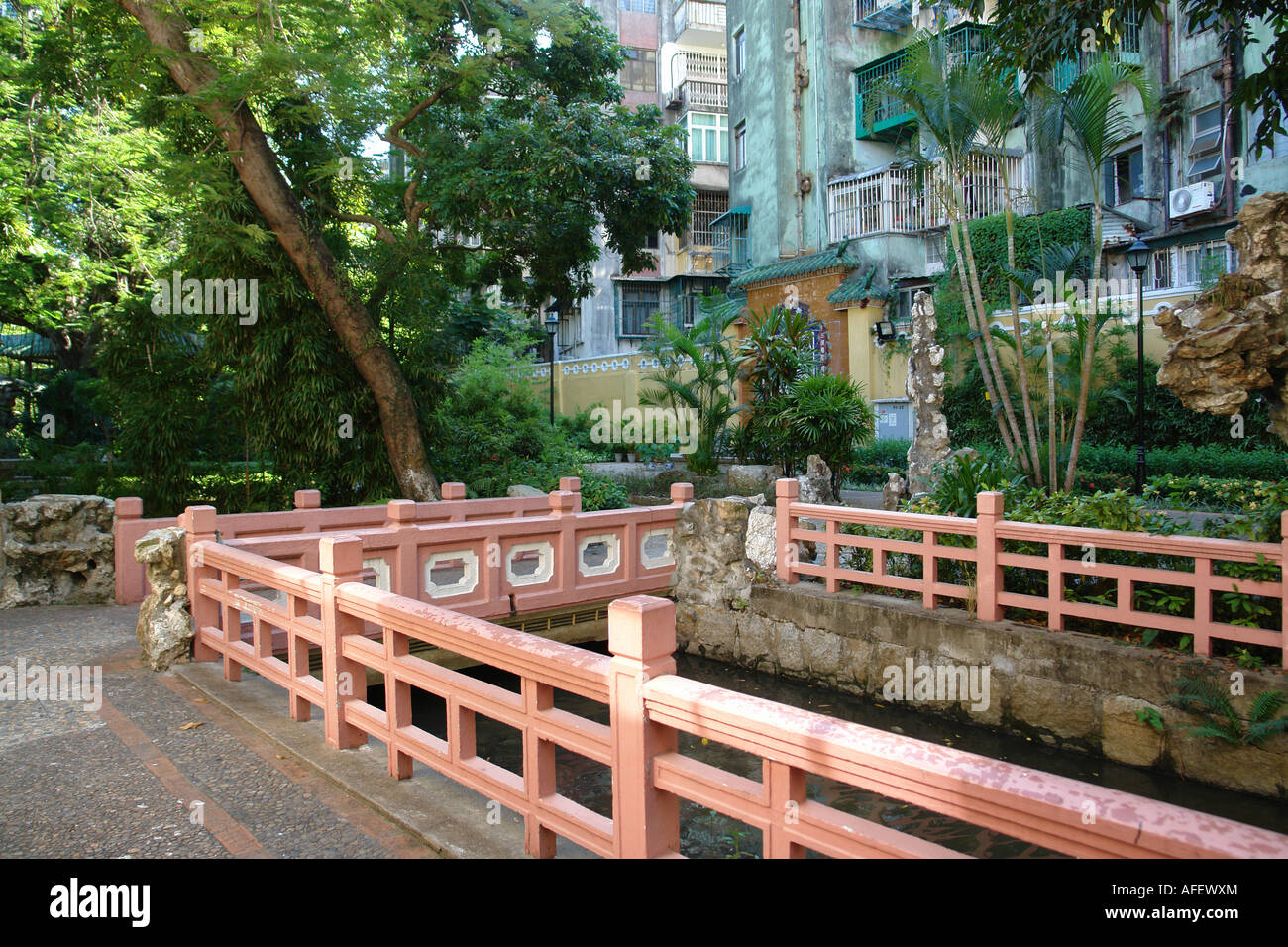 Traditional chinese style of Lou Lim Leoc garden Macau China Stock ...