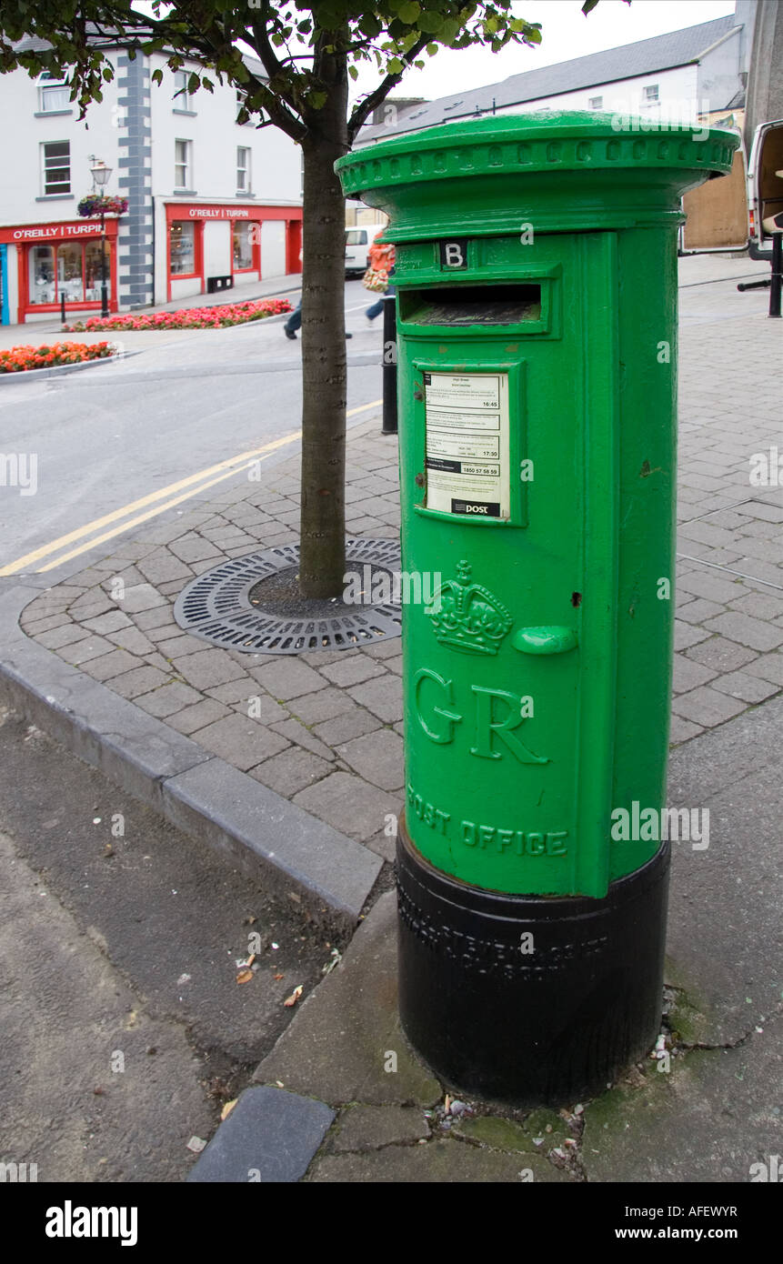 Green Post Box Westport County Mayo Ireland Stock Photo - Alamy