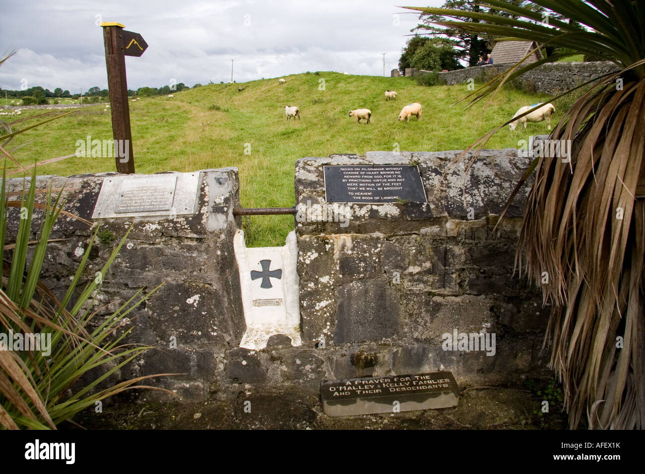 Start of Pilgrim Walk, Ballintubber Abbey County Mayo Ireland Stock ...