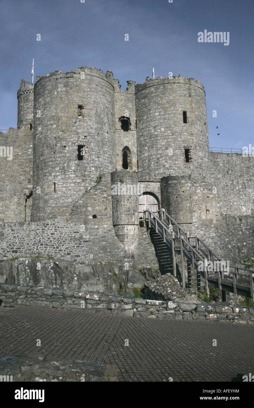 Harlech castle Wales Stock Photo - Alamy