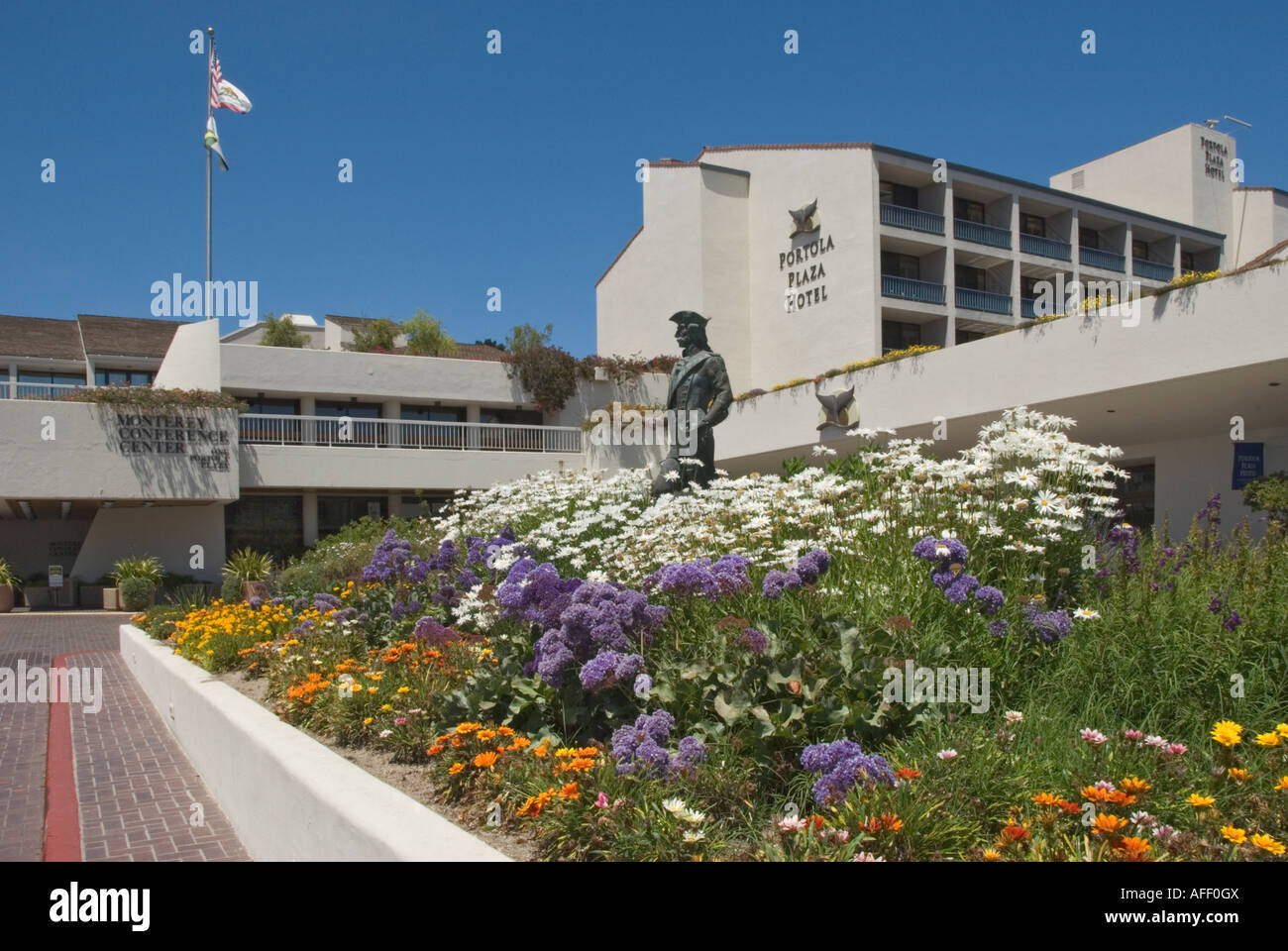 California Monterey Conference Center Portola Plaza Hotel Stock Photo ...